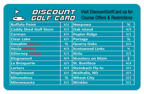2026 Winnipeg Discount Golf Card (3PAK) | Discount Golf Card ...